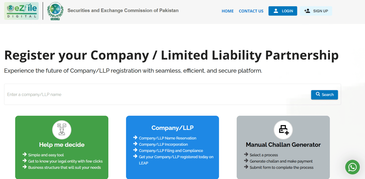 How To Create Account Of Pakistani On SECP EZfile 2026